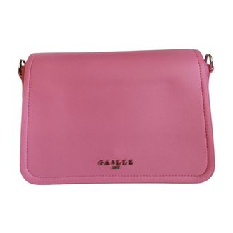 Ga&euml;lle Paris Mini Schultertasche in Pink mit Logogurt - - Bags - Damen - Rosa - ONE SIZE