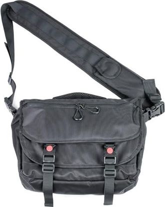 Generic Sac &agrave; bandouli&egrave;re | Sac &agrave; bandouli&egrave;re pour moto | Sac de transport r&eacute;glable et d&eacute;contract&eacute; pour ordinateur portable, accessoires pour camping, randonn