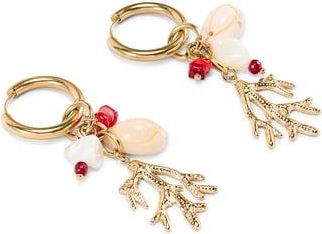 Au Printemps Paris Boucles doreilles cr&eacute;oles &agrave; breloques