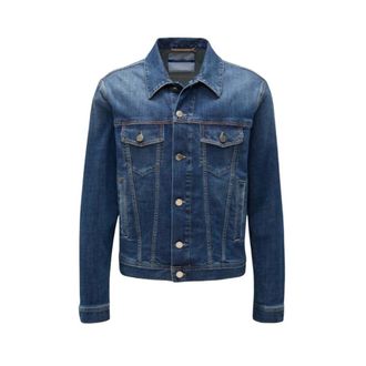 Jacob Cohen Dunkelblaue Denim Trucker Jacke - - Jackets - Herren - Blau - L