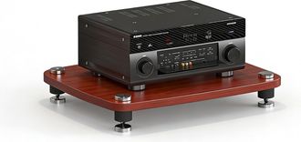 Generic HiFi Regal 4-stufiges Audio-Regal, HiFi-Lautsprecherbox Mit Vibrationsd&auml;mpfung, Offene Ablagefl&auml;che, Modulares Design, Robust, for Gaming, Wohnzimmer 