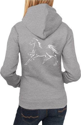 Spass Kostet Frauen Kapuzenpullover Pferde Motiv Hoodie Pony Warmblut dressurreiterin Gr&ouml;&szlig;e XS - XXL