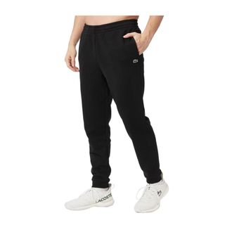 Lacoste Schwarze Baumwoll-Sweatpants mit Krokodil-Logo - - Trousers - Herren - Schwarzk - S