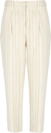 Pantaloni Torino Femme, Pantalons, Blanc, Taille: 42 FR Pantalon Capris