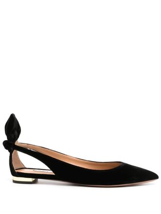 Aquazzura ballerines Bow Tie - Noir