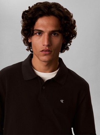 Calvin Klein Jeans Langarm-Poloshirt Regular fit mit Polokragen