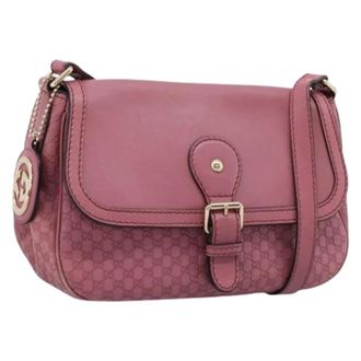 Gucci Pre-owned Sac bandouli&egrave;re vintage Micro Small GG Canvas - Femme - Pre-owned - Rose - Taille: ONE Size