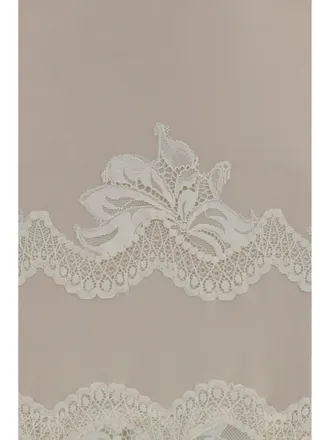 Paco Rabanne Womens Dress, Lace And Jersey, Ivory General Polyamide