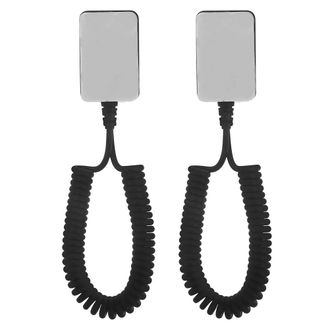 Amosfun 2 Stück Selbstklebende Einziehbare Anti-Diebstahl Kette Für Mobiltelefone Und Fernbedienungen Sicherheitssicherung Mit Elastischem Spiralkabel Praktis
