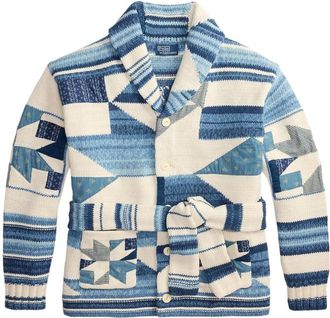 Ralph Lauren Patchwork Shawl Cardigan