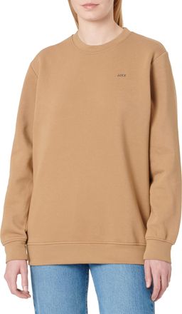 Jack & Jones Jack & Jones Damen Jxabbie Ls Rel Every Brush Crew Noos Sweatshirt, Tigers Eye/Print:Mulch JJXX Logo, XS