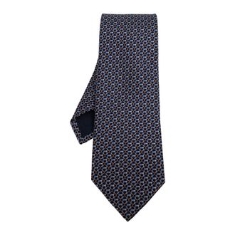 Ferragamo Seidenkrawatte - - Accessories - Herren - Blau - ONE SIZE
