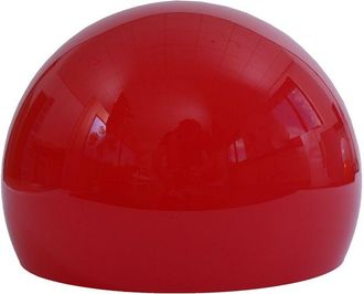 Hhg Lampenschirm 106 für Bogen- und Pendelleuchte, Ersatzschirm, ø 40cm, Kunststoff rot