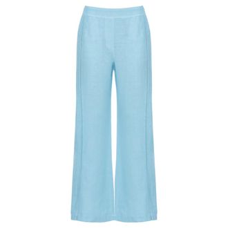 120% Lino Damen, Hosen, Blau, XSGr&ouml;&szlig;e