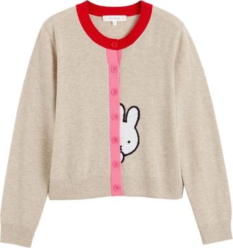 Chinti and Parker Strickjacke Miffy Peek