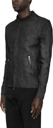 Giorgio Brato Homme, Vestes, Noir, Taille: XL Leather Biker Jacket