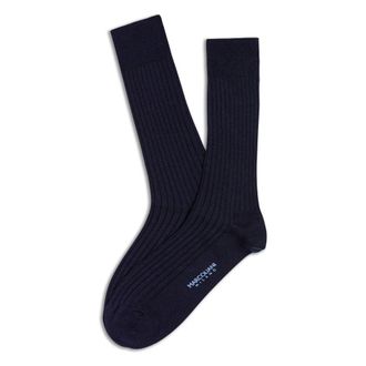 Marcoliani Homme, Sous-vêtements, Bleu, Taille: ONE Size Chaussette côtelée en mérinos extrafine