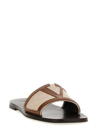Valentino Garavani Vlogo Slide - Brown