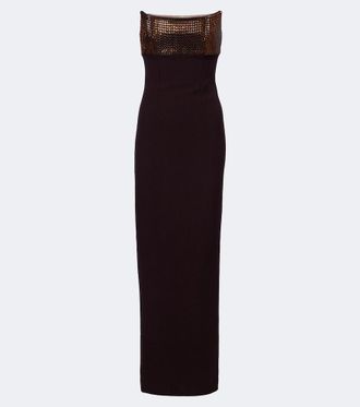 Roland Mouret Verzierte Bustier-Robe