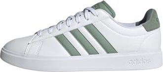 adidas Shoes - Low Grand Court 2.0, FTWR White/Silver Green/Olive Strata, ID4471, 11