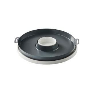 Betty Bossi Backform Kranz, mit Hebeboden, 25 cm (32153) 3 in 1: Backform, Servierplatte und Dippschälchen in einem