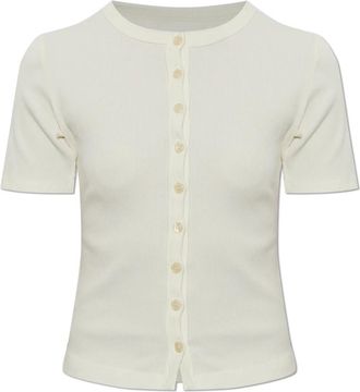 Citizens Of Humanity Cardigan en c&ocirc;tes Wren - Femme - Pulls - Beige - Taille: 42 FR