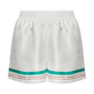Casablanca Seidenshorts - - Shorts - Damen - Wei&szlig; - M