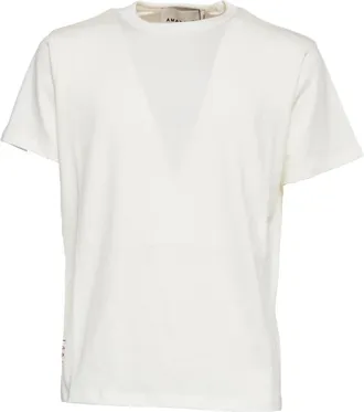 Amaranto Amar&aacute;nto, Homme, Tops, Blanc, Taille: M Girocollo T-shirt
