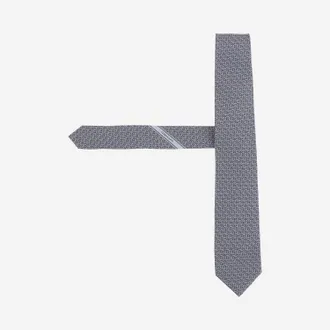 Ferragamo Mens Tie Silk, Grey Ties & Bow
