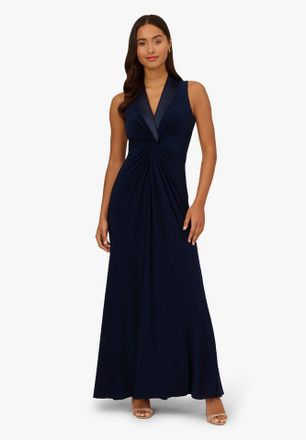 Adrianna Papell Abendkleid Jersey Tuxedo Gown Zeitlos, elegant, femininer Stil