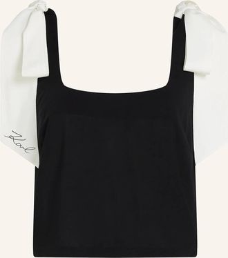 Karl Lagerfeld Top schwarz