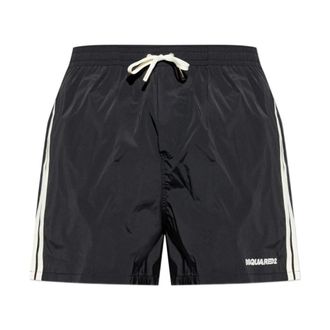 Dsquared2 Side Stripe Swim Shorts - - Swimwear - Herren - Schwarzk - S