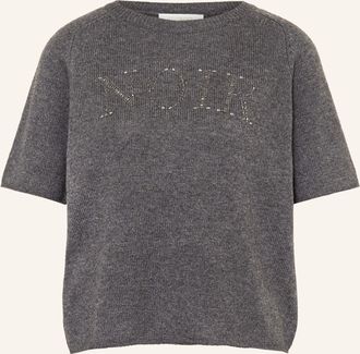 Cat Noir Catnoir Strickshirt Mit Schmucksteinen grau