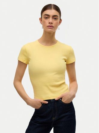 Vero Moda T-Shirt Chloe 10306894 Hellgelb Tight Fit
