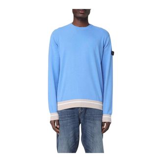 Peuterey Homme, Pulls, Bleu, Taille: 2XL Pull en Tricot à Col Rond