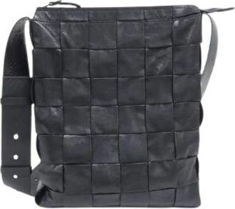 Bottega Veneta Sac bandouli&egrave;re en cuir de veau Pre-owned - Femme - Pre-owned - Noir - Taille: ONE Size