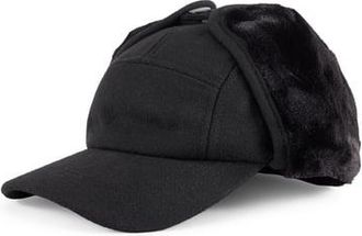 Arte Casquette sherpa &agrave; rabats en laine m&eacute;lang&eacute;e