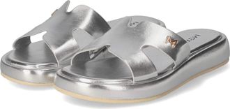 Mexx Damen Pantolette in Silber/Platin - Gr. 39