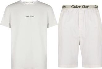 Calvin Klein Ensemble de pyjama en coton et polyester recycl&eacute; m&eacute;lang&eacute;