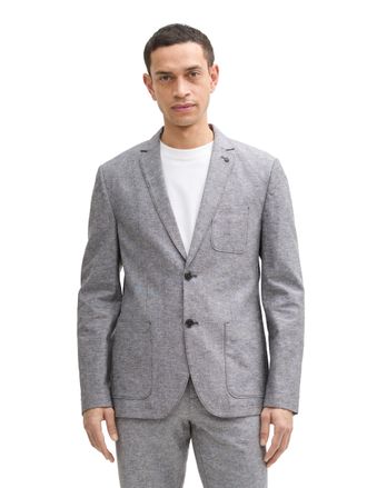 Tom Tailor Herren 1045065 Sakko, 37200-Tarmac Grey Chambray, 52