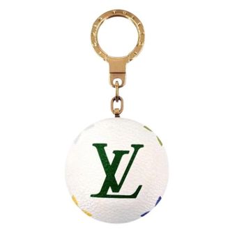 Louis Vuitton Porte-cl&eacute;s en toile Pre-owned - Femme - Pre-owned - Blanc - Taille: ONE Size