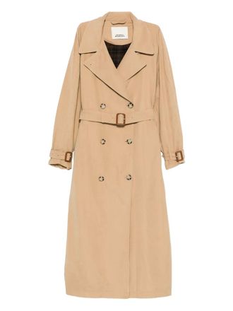Isabel Marant Elea Trenchcoat mit Gürtel - Nude