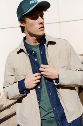 Jott Veste l&eacute;g&egrave;re col chemise Beige Guy - Taille XXL