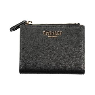 Twinset Femme, Accessoires, Noir, Taille: ONE Size Portefeuille textur&eacute; avec plusieurs fentes pour cartes