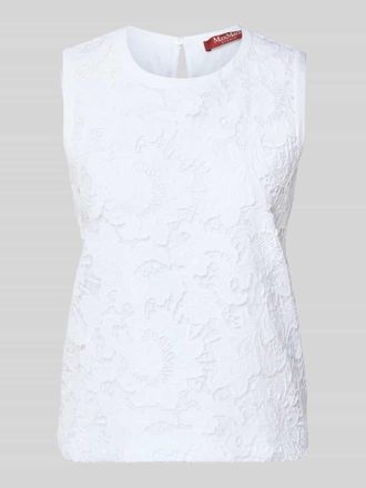 Max Mara Regular Fit Bluse mit Lochstickerei Modell STREET