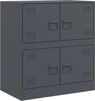 vidaXL Buffet anthracite 67x39x73 cm acier Vidaxl