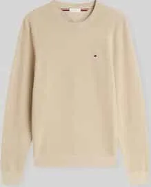 Tommy Hilfiger Regular Fit Strickpullover aus reiner Baumwolle