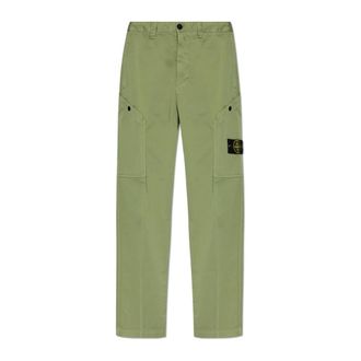 Stone Island Logo Pants - - Trousers - Herren - Gr&uuml;n - W32