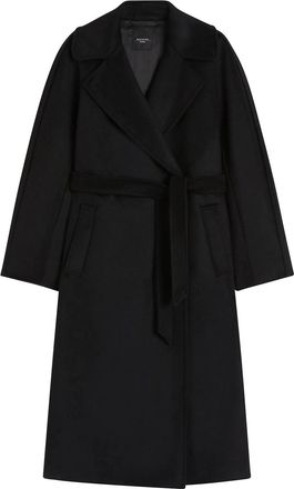 Max Mara Knielanger Mantel - Schwarz
