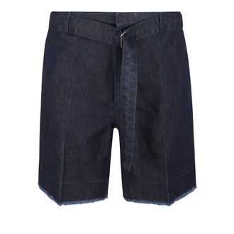 Lanvin Frayed Belt Shorts - - Shorts - Herren - Blau - W30